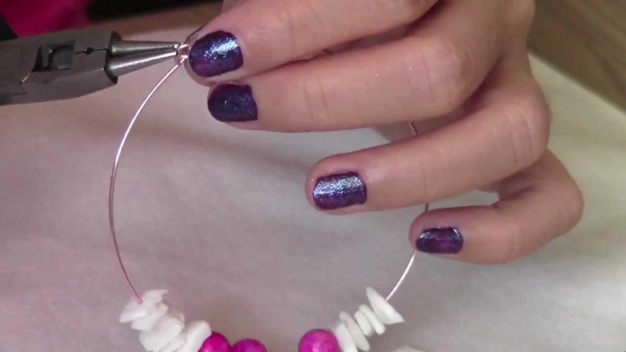 DIY Valentine: Pretty Pink Hoop Earrings - YouTube