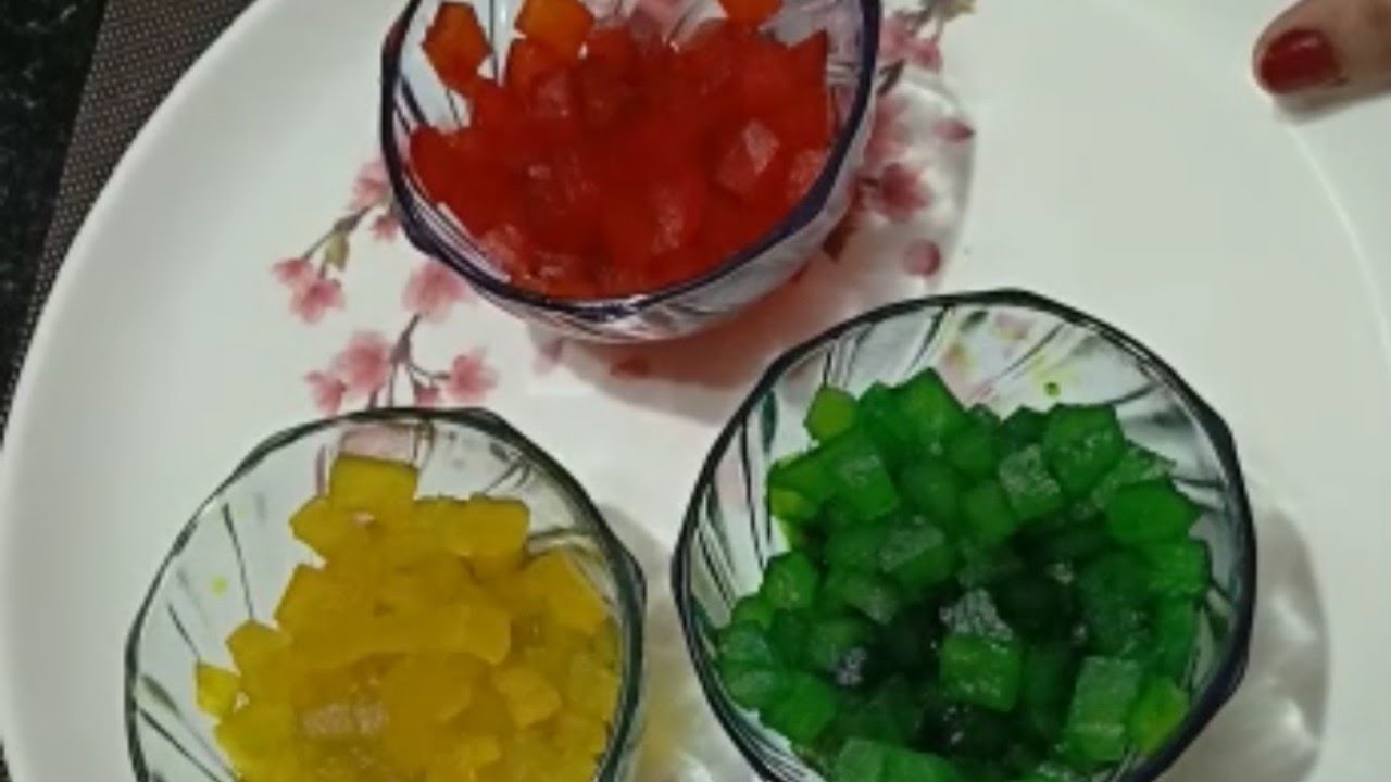 home made tutti frutti making process - YouTube