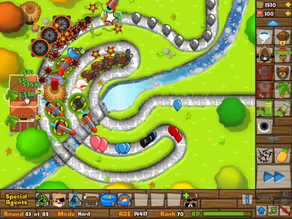 BTD5 - Park Path Hard - Just Having Some Fun - Bloons Tower Defense 5 ...