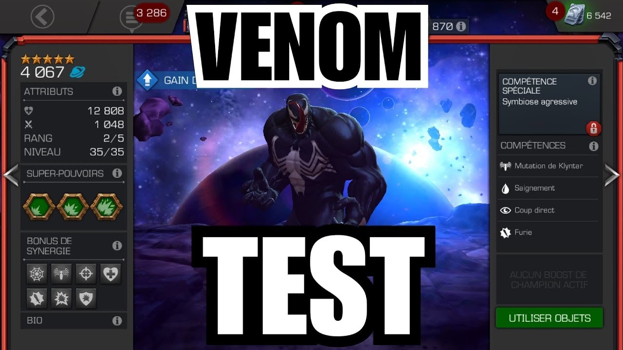 VENOM / TEST : AMÉLIORATION RÉUSSIE ?? - YouTube