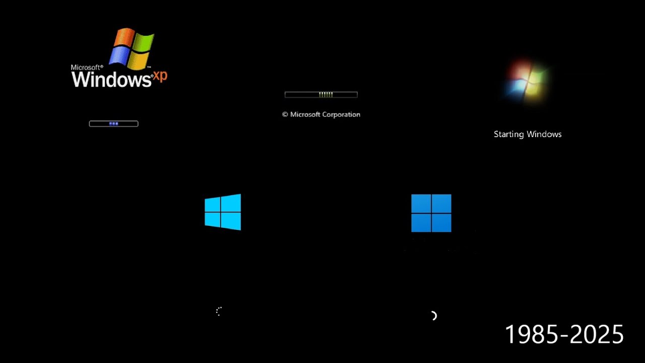 Evolution of the Windows Startup Screen - YouTube
