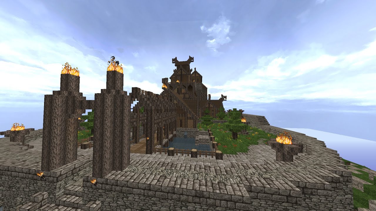 Whiterun Minecraft Rebuilt/Recreated - YouTube