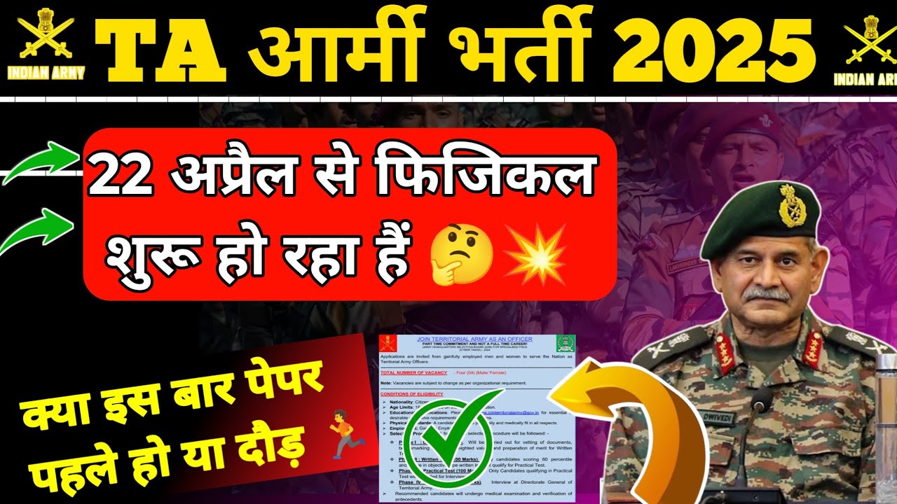 😘Good News💥TA Army New Bharti Official Notification 2025 | TA Army New ...