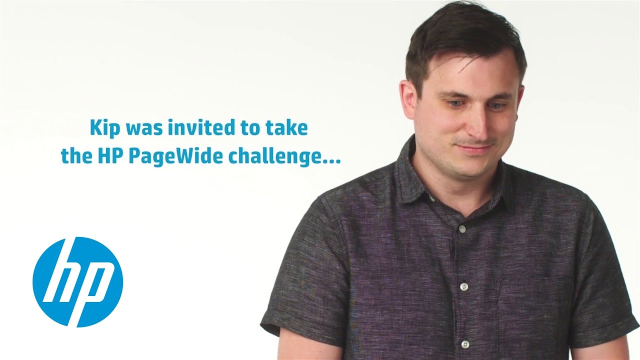 HP Page Wide Printers Challenge Featuring Blogger Kip Hakes! - YouTube