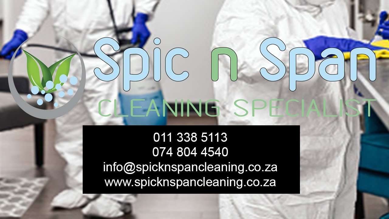 Spic n Span Cleaning Specialist Sanitizing & Cleaning Services - YouTube