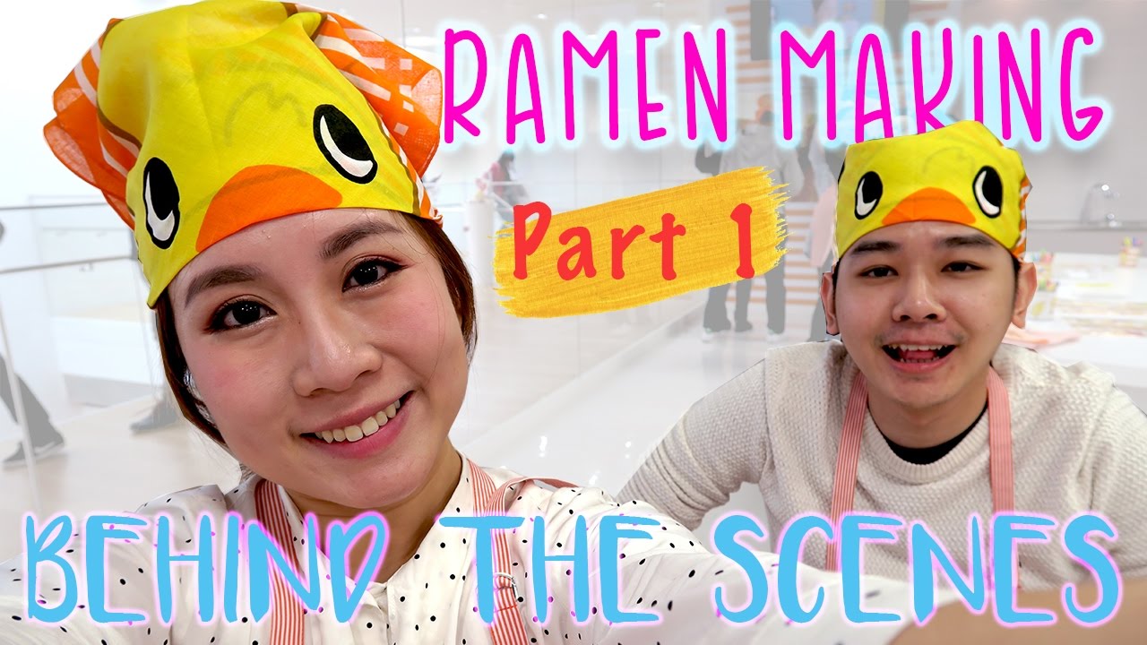 Making our first instant ramen | BEHIND THE SCENES Part 1 - YouTube