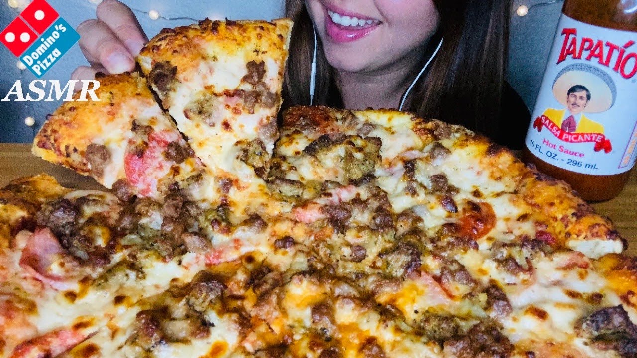 ASMR DOMINO'S PIZZA MUKBANG (Collab With @pizzaboymerrich) SATISFYING ...