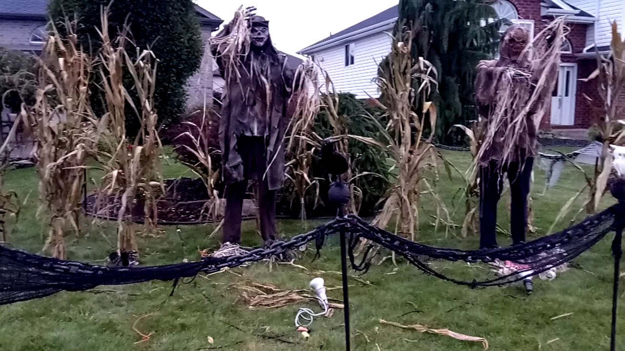 Halloween Yard Haunt 2018 - Haunt Corn Field - YouTube
