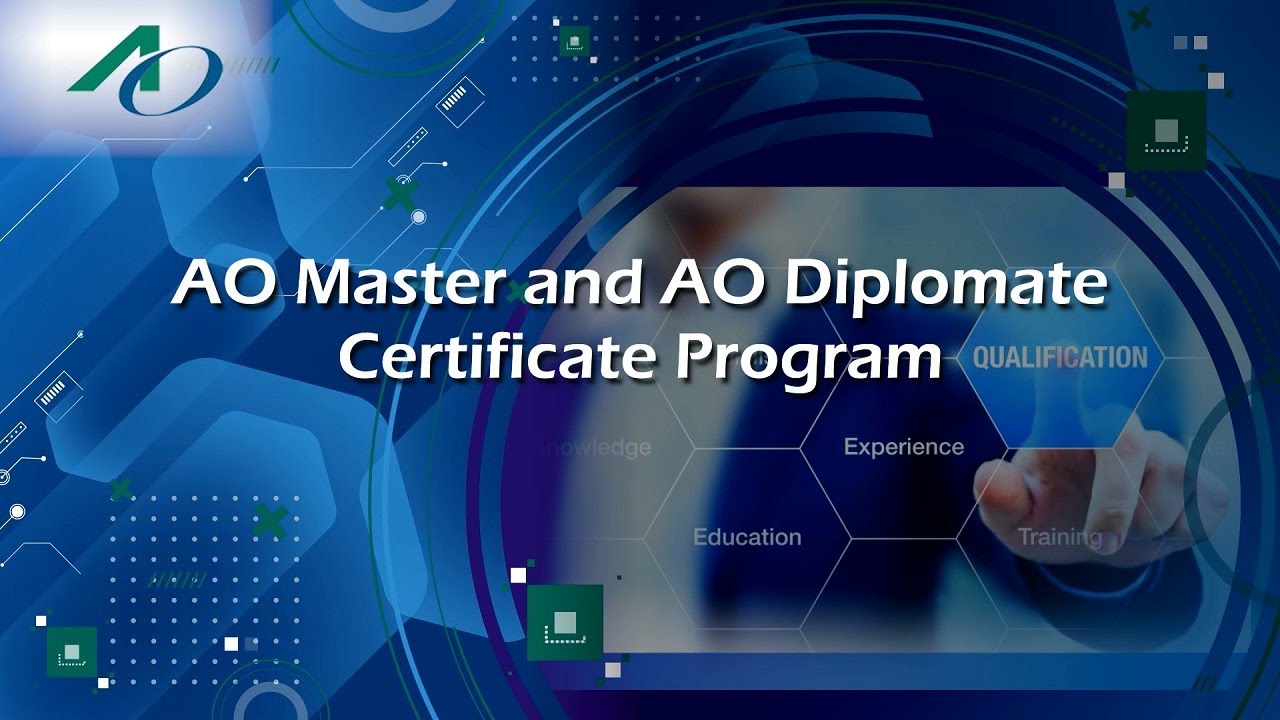 Prestigious AO Master and AO Diplomate Certificate Program - YouTube