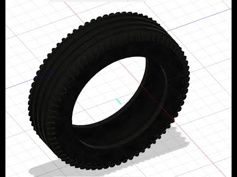 Fusion 360: How to create a simple car tyre - YouTube
