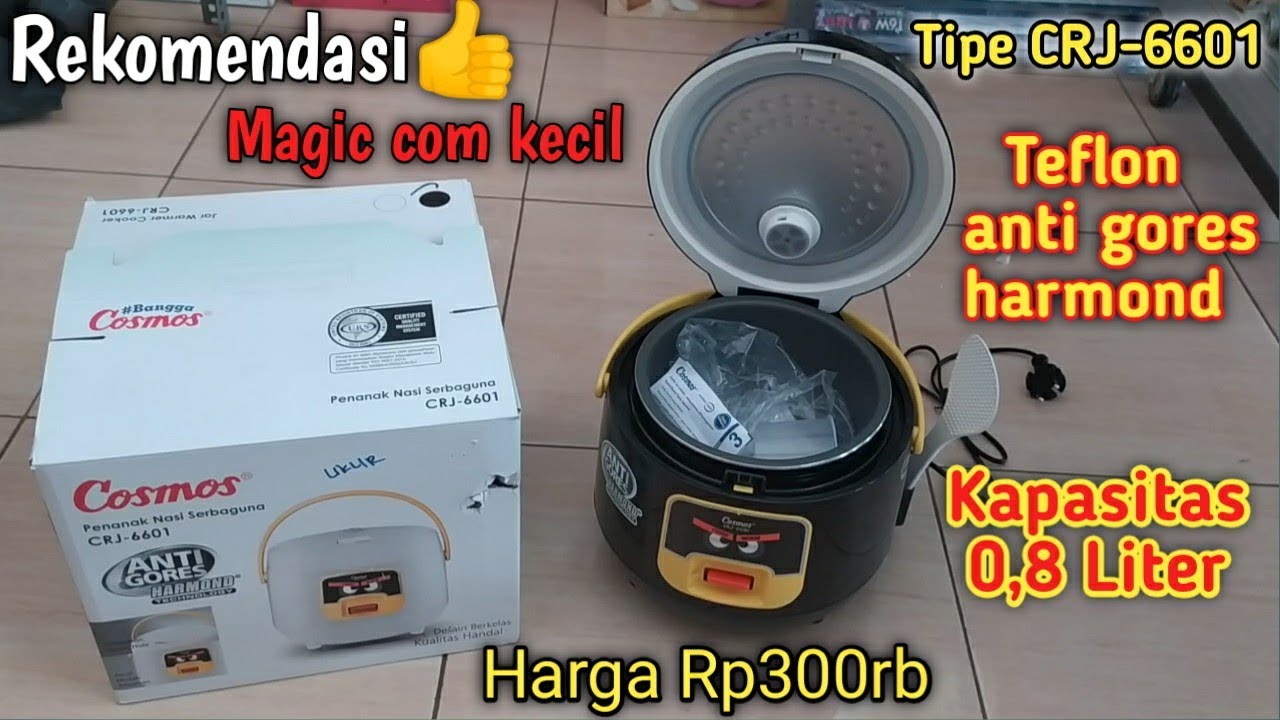 magic com COSMOS kecil CRJ-6601 ukuran 0,8 Liter anti gores harmond ...
