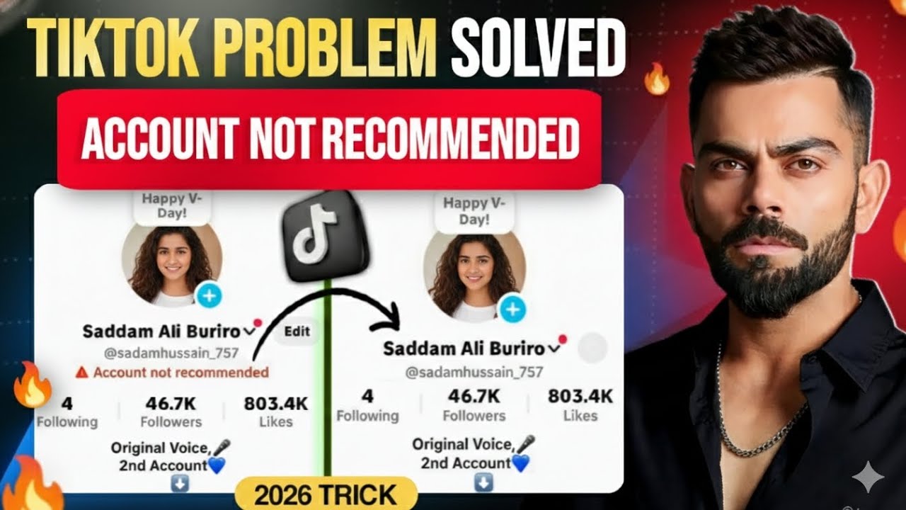How To Fix Tiktok Account Not Recommended Problem || 2026 Solution ...