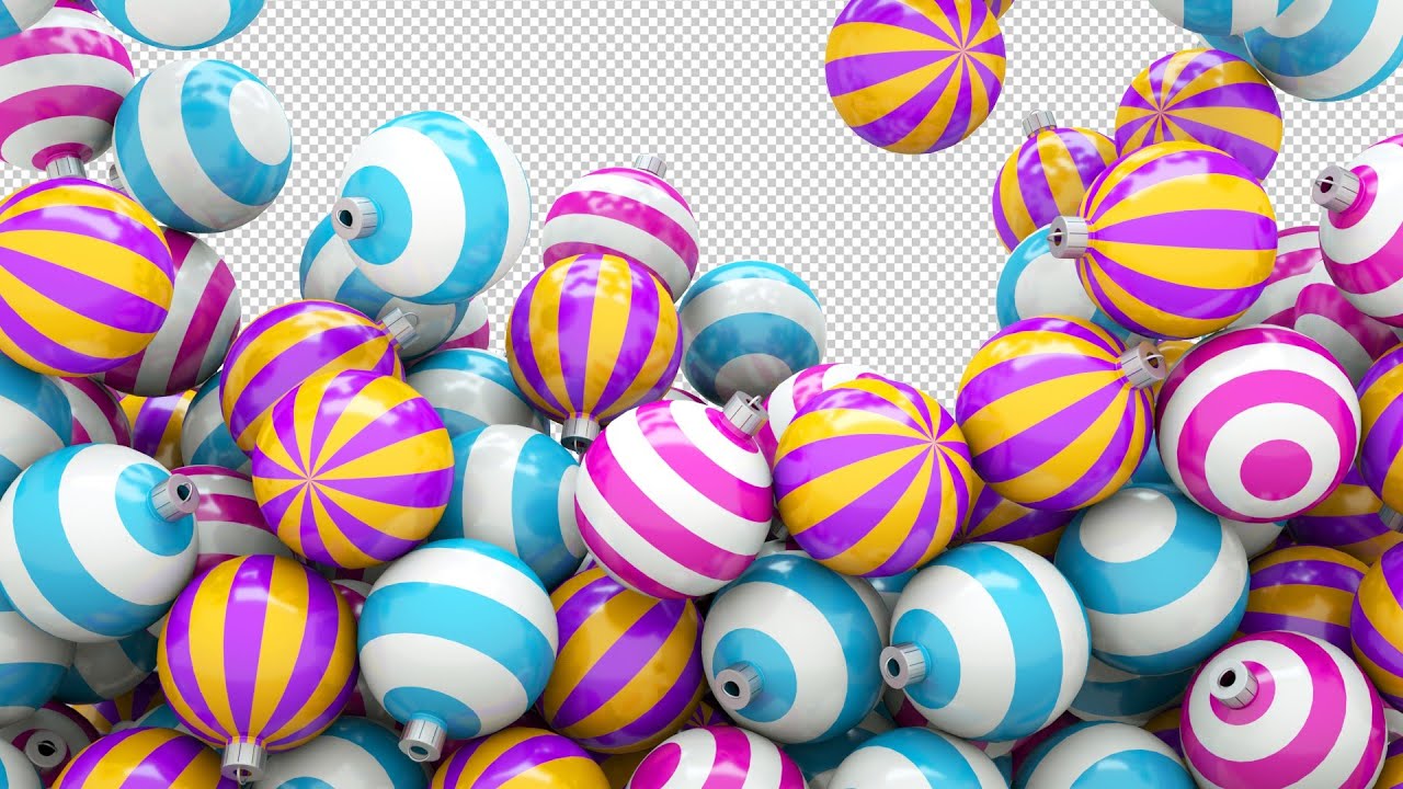 Falling Christmas Balls - YouTube