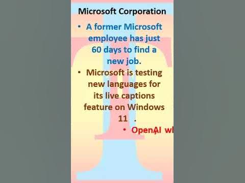 6 A former Microsoft employee has just 60 days to find a new job - YouTube