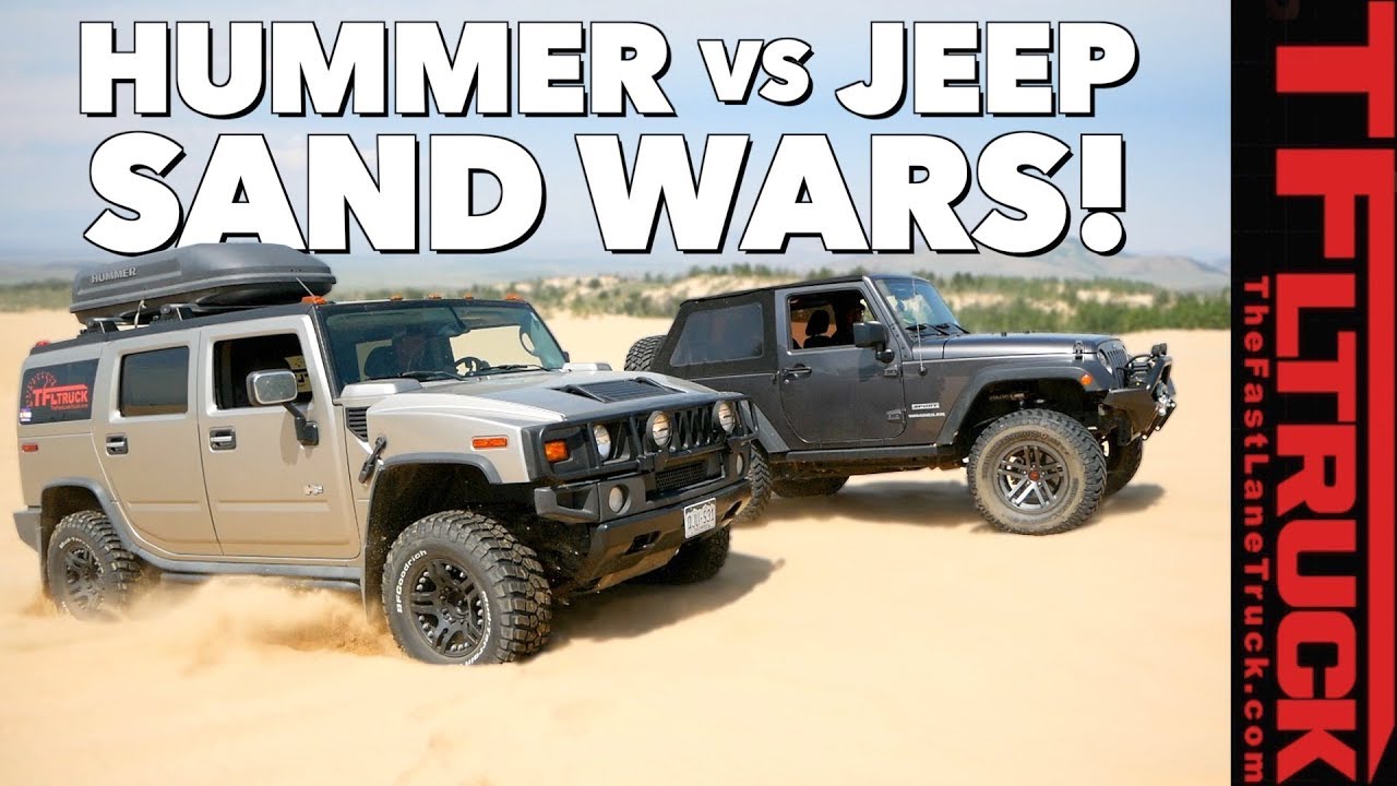 What's Better in the Sand Dunes: Hummer vs Jeep TFLtruck Celebration ...