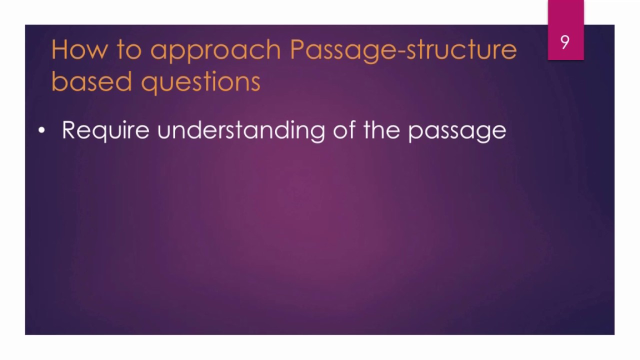 How to Approach Passage-Structure Based Questions - SAT - YouTube