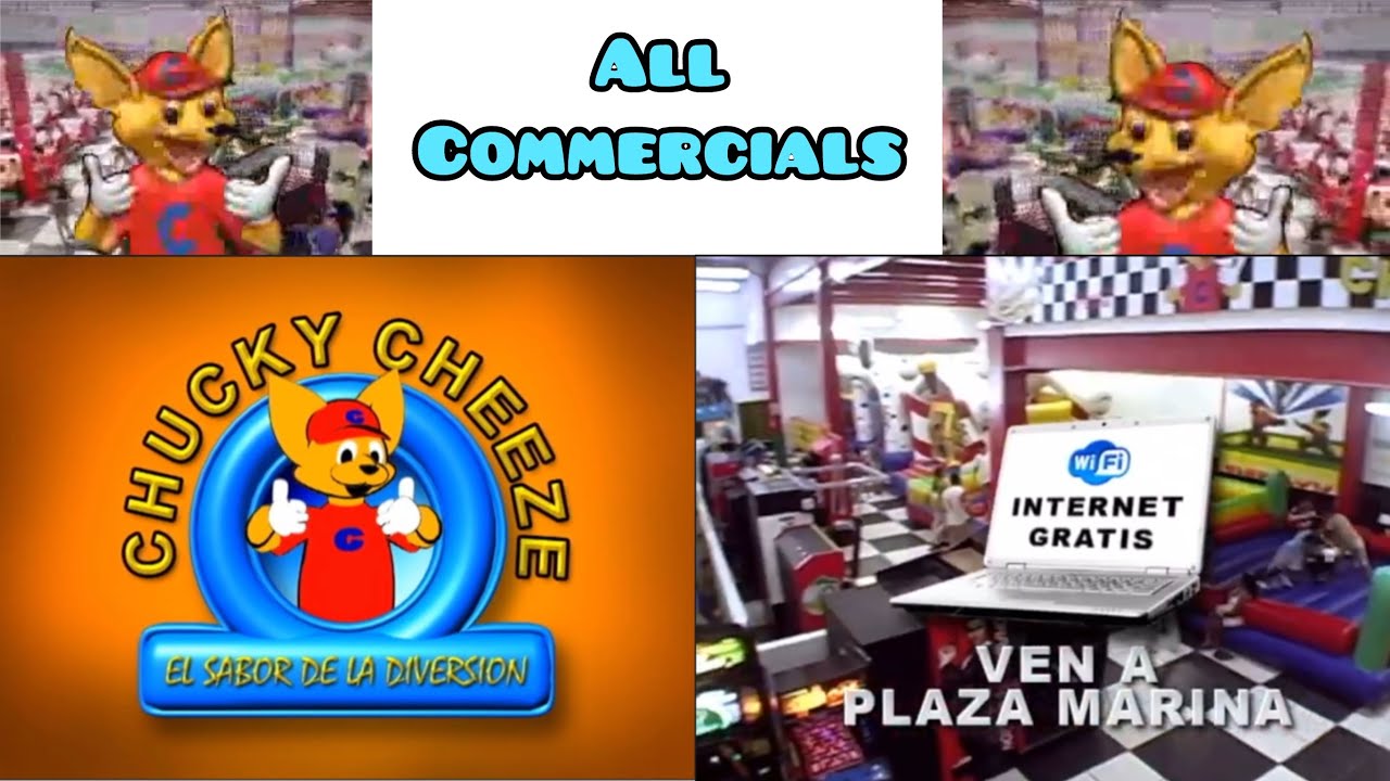 Chucky Cheeze Full Commercial Compilation (Mexican Ripoff of Chuck E ...