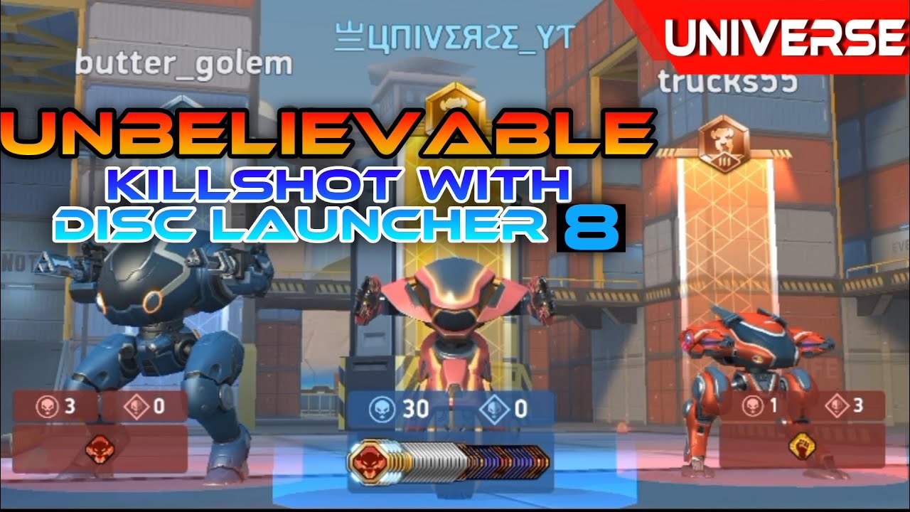 Killshot With Disc Launcher 8 | Mech Arena Gameplay | ‎@Mech Arena ...