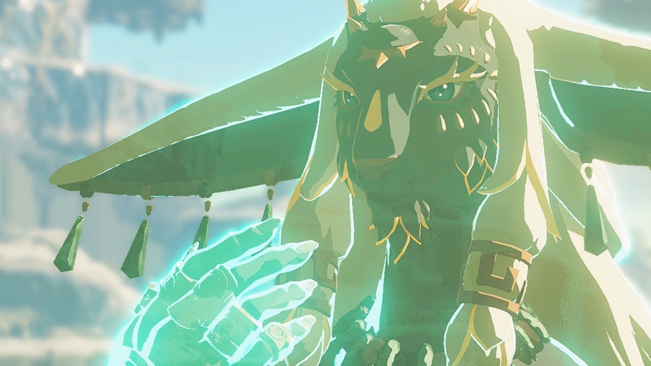The Legend of Zelda Tears of the Kingdom - Rauru Appears Before Link ...