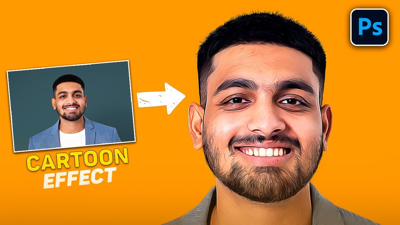 How to Apply Cartoon Effect in Photoshop | GFX Tutorails - YouTube