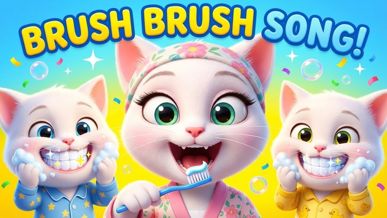 Brush Brush Song 🪥😄 | Kids Teeth Brushing Song | Healthy Habits for ...