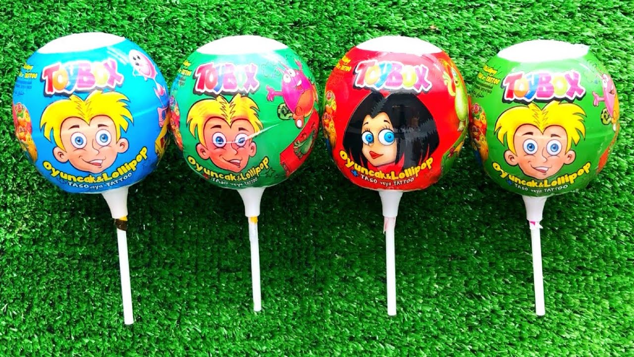 Satisfying Video Unpacking Lollipops TOYBOX Candy ASMR - YouTube