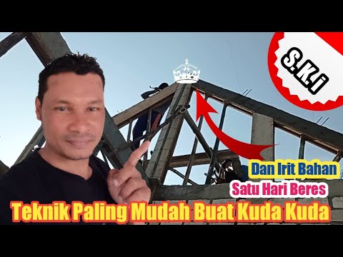 TUTORIAL CARA MEMBUAT KUDA KUDA COR/BETON DARI NOL SAMPAI SELESAI ...