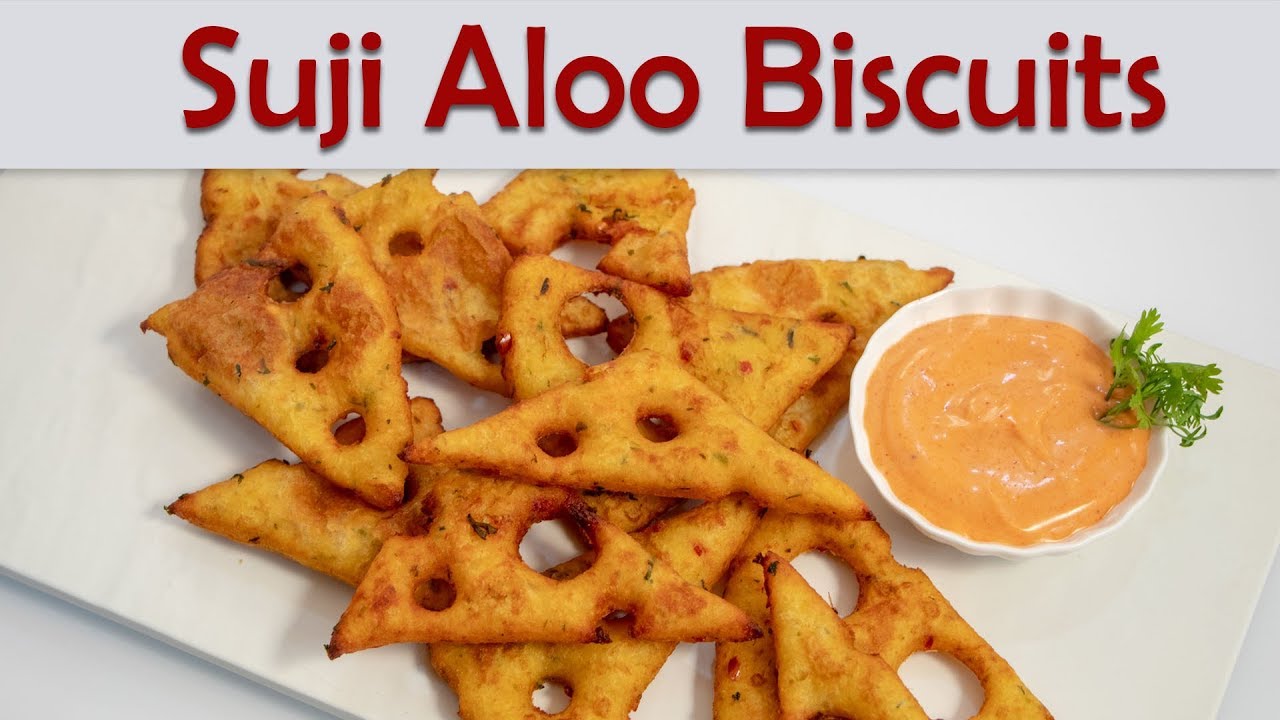 Aloo Suji Snacks Biscuits Potato Semolina Teatime Easy Snacks सूजी आलू ...