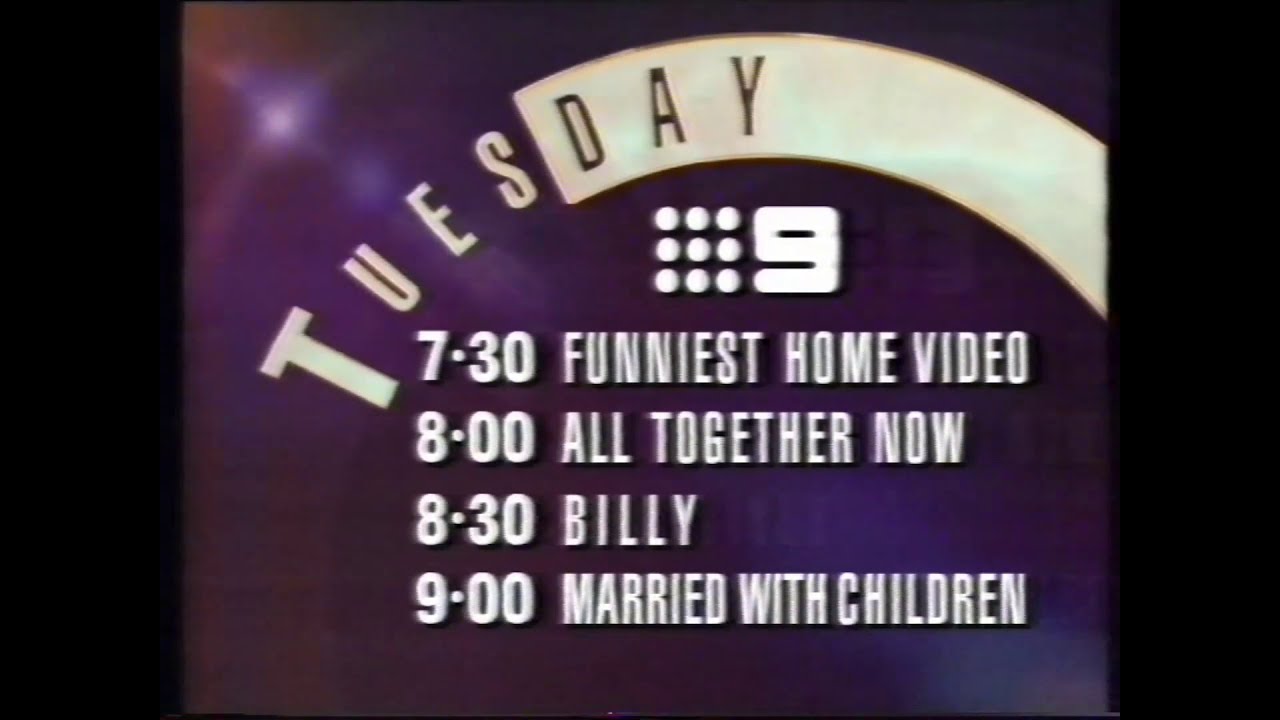Channel Nine Tuesday - 1993 Australian TV Promo - YouTube