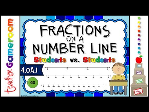 Fractions on a Number Line Powerpoint Game - YouTube