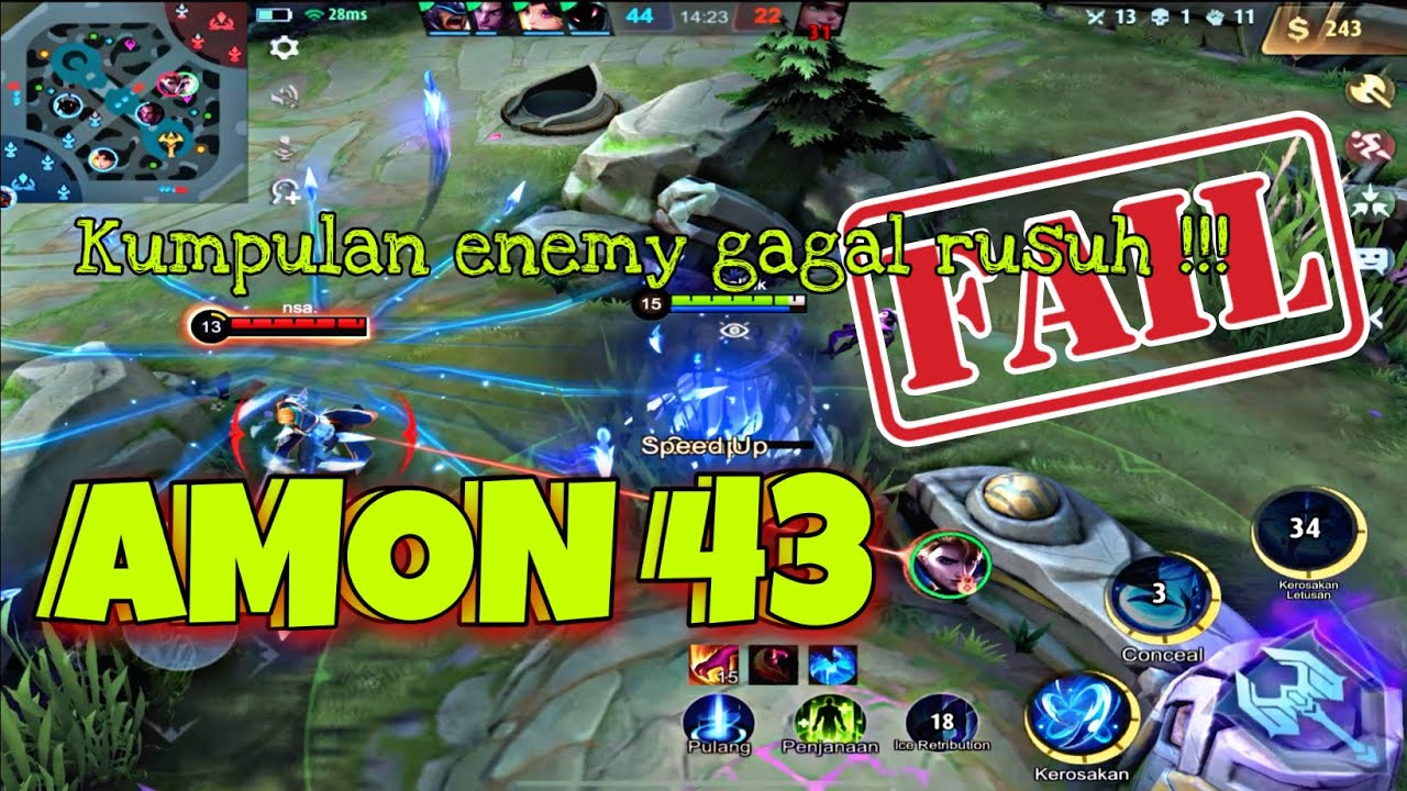 GAMEPLAY Amon Rank game Part 43 - mobile legend - YouTube