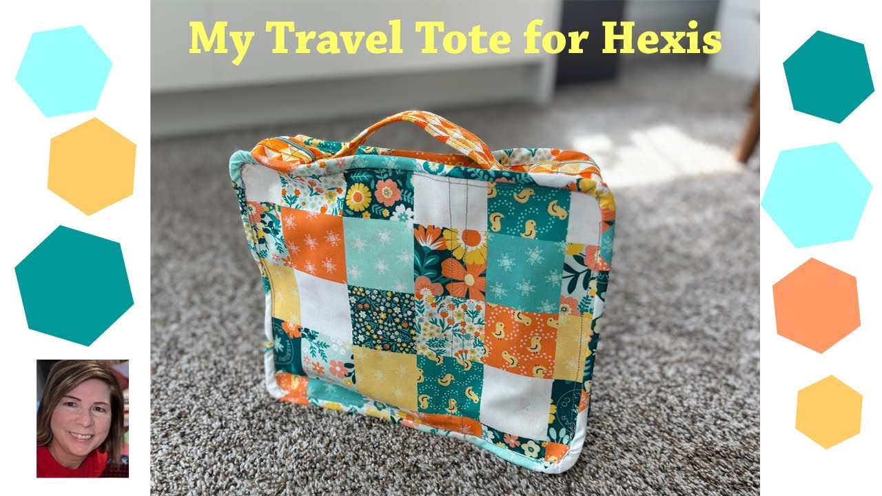 🛍 MY NEW TRAVEL HEXI TOTE 🛍 | Hand Sewing | Making Hexis - YouTube