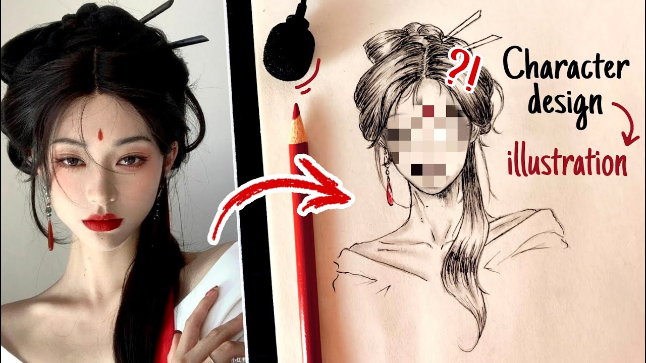 A New Character Design illustration using Loomis Method - Reference ...