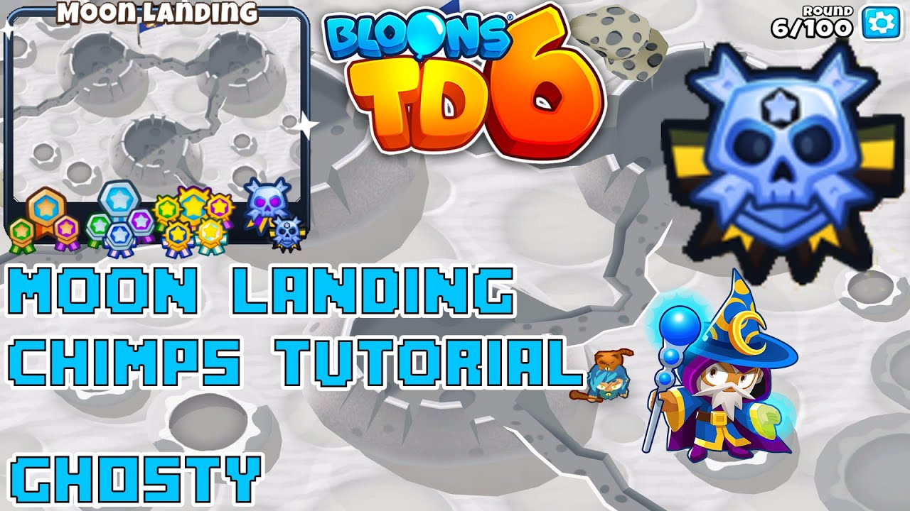 Bloons TD6 • Moon Landing CHIMPS Tutorial! • (Black Border) - YouTube