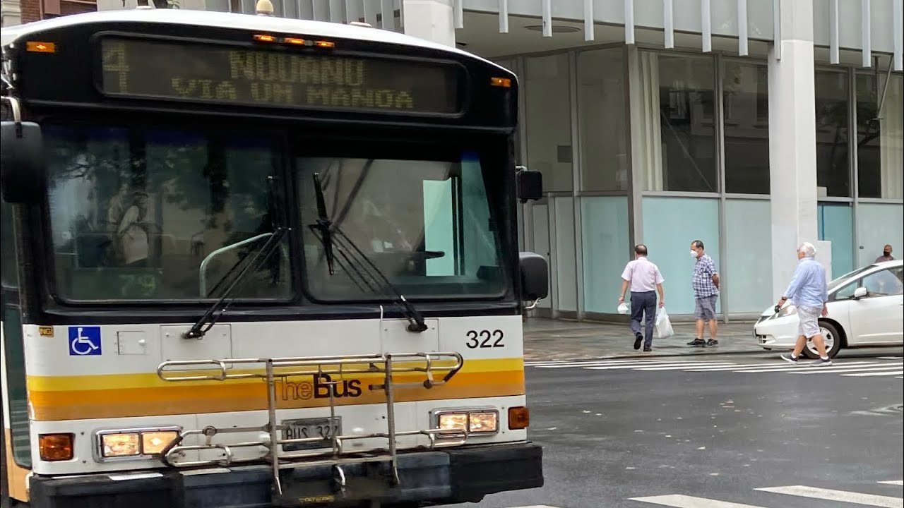TheBus Route 4 Nu’uanu- Wyllie Street via UH Manoa, Bus 322 (Rare ...