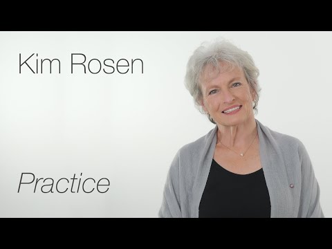 Kim Rosen recites her poem, PRACTICE.