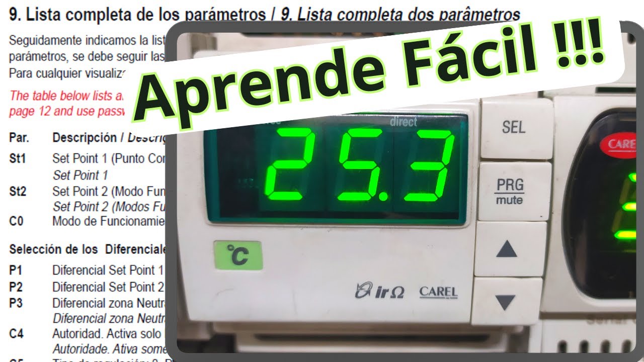 Programar Termostato Digital CAREL Ir32 👉 Acceso a Parámetros Setpoint ...