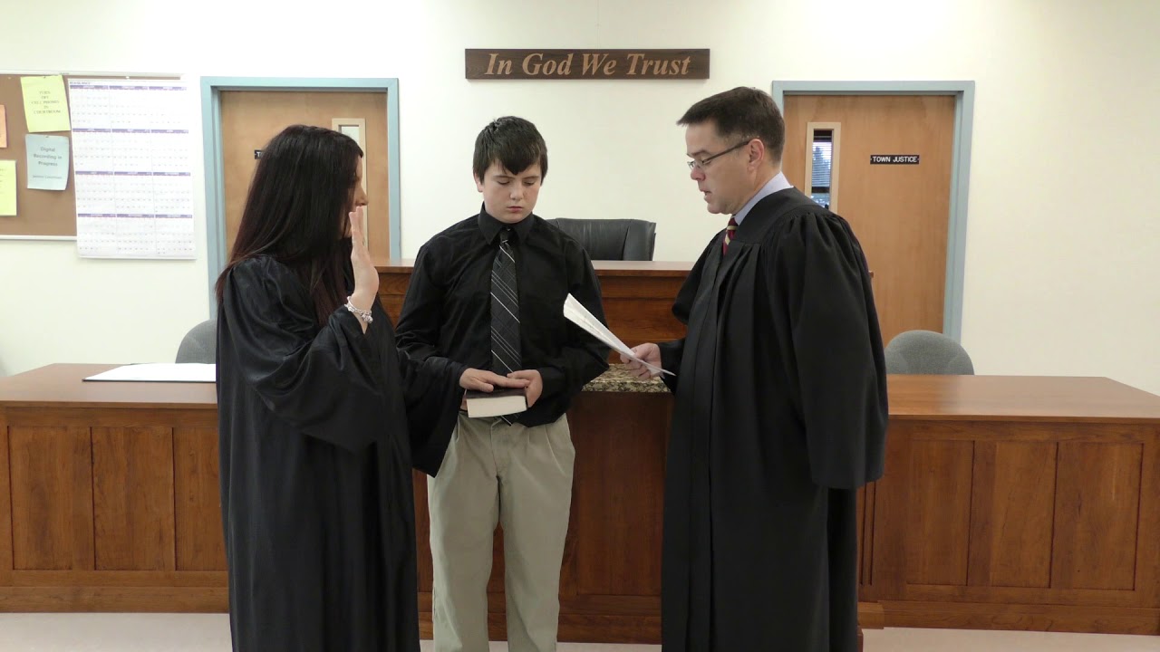 Jennifer Scordo Sworn in as Village of Lowville Justice - YouTube
