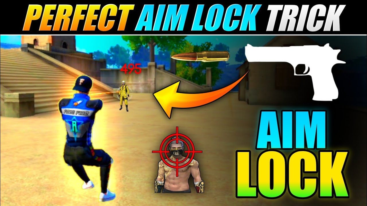 perfect aim lock trick free fire || headshot trick || desert eagle one ...