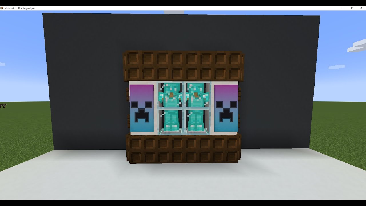 Armour stand display design #1 - YouTube