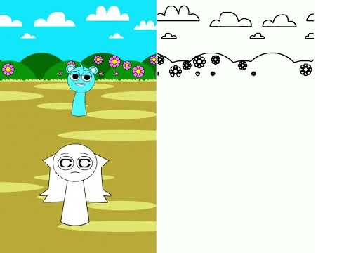 NEW Colour Match Puzzle Challenge Incredibox Sprunki #sprunki#shorts #Creativity #Stopmotion