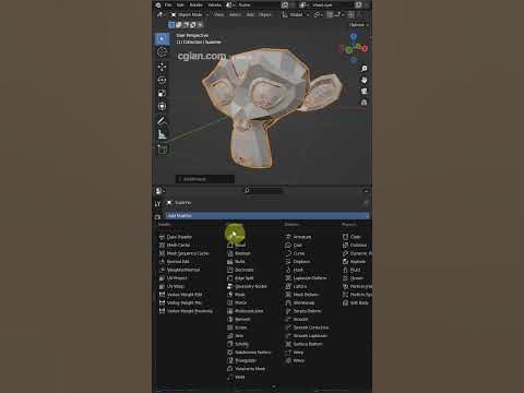 How to reduce vertices and faces in Blender using Decimate Modifier # ...