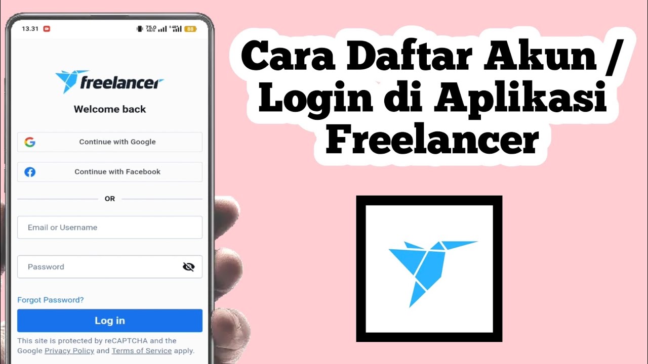 Cara Daftar Akun di Aplikasi Freelancer | Cara Login di Aplikasi ...