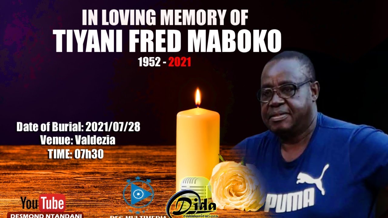 FUNERAL SERVICE OF TIYANI FRED MABOKO - YouTube