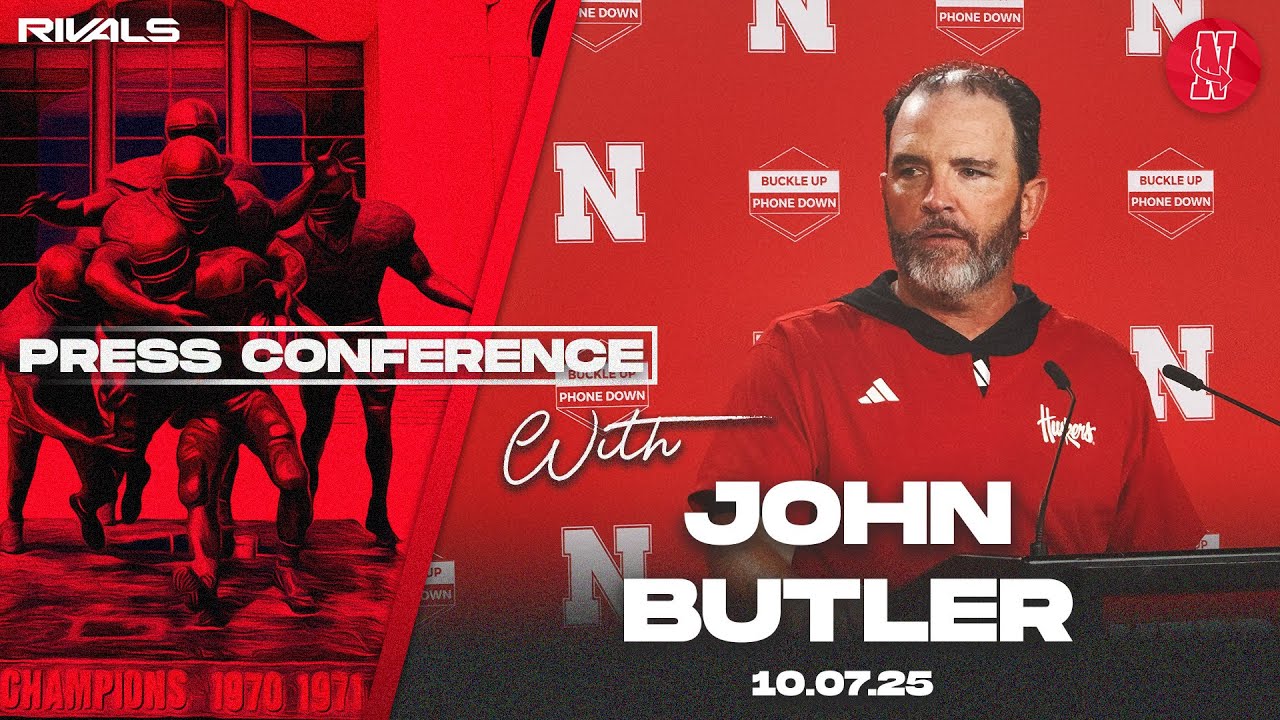 Nebraska Football: John Butler Maryland press conference (Oct. 7, 2025 ...