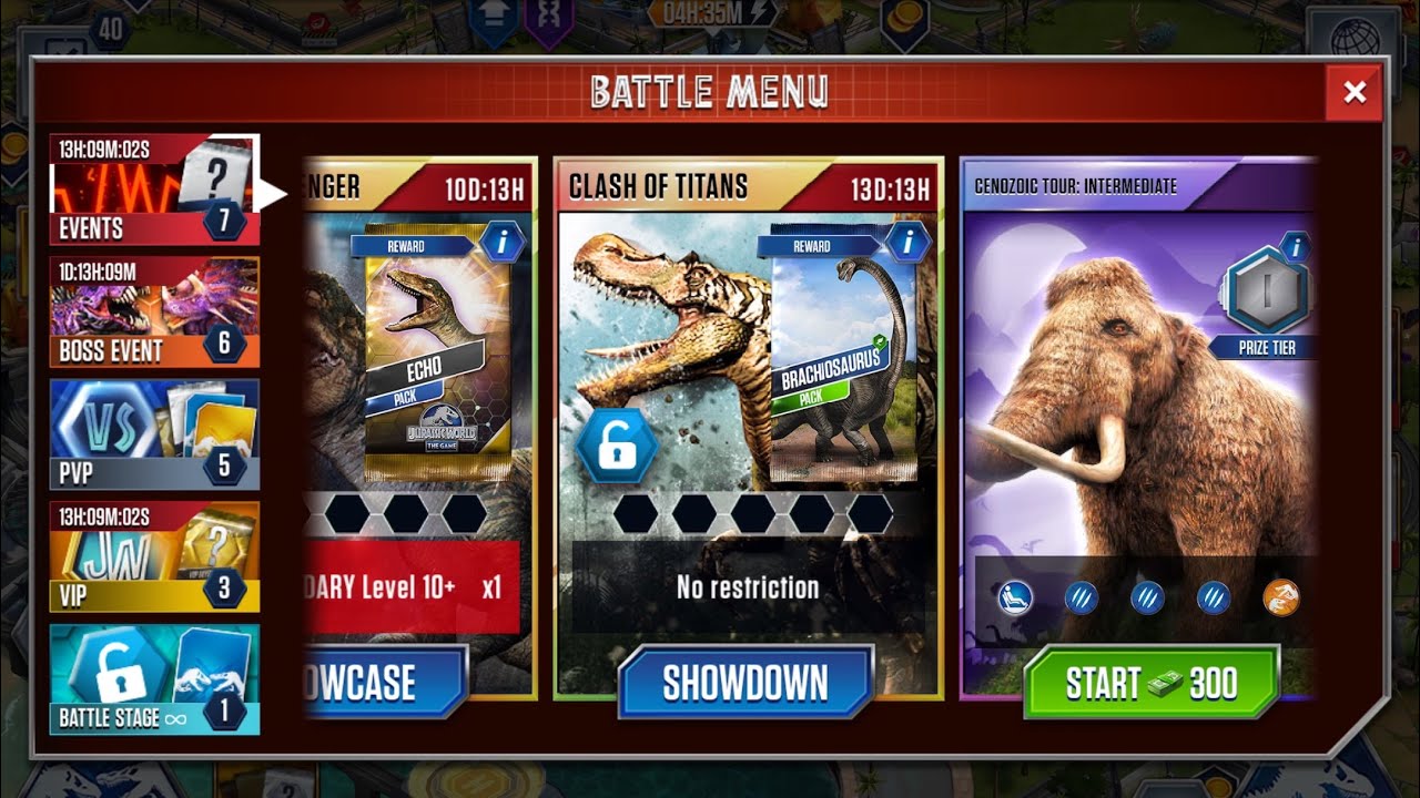 Clash of Titans: Brachiosaurus: Battle 1 | Jurassic World the game ...