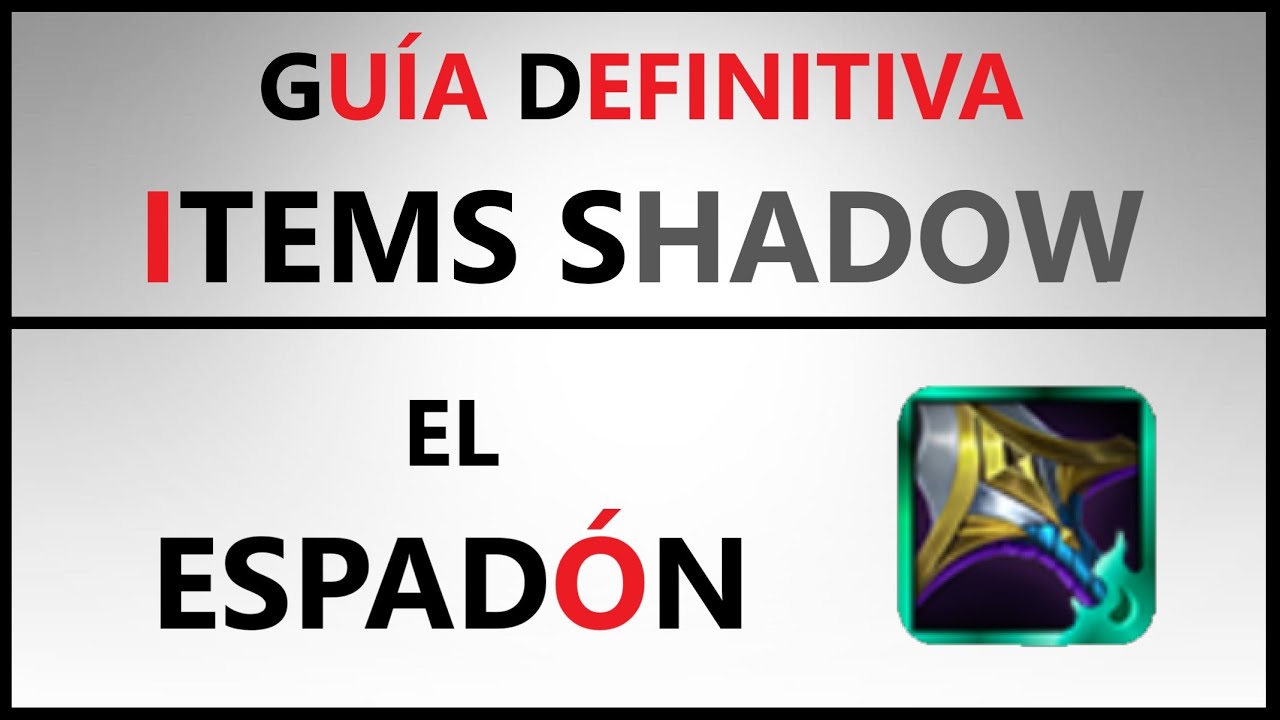 🔳¡GUIA de ITEMS SHADOW (Sombrios) del SET 5 TFT 2021! 🔳ESPADON Shadow o ...