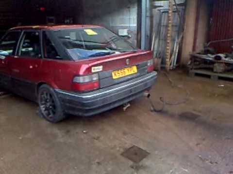 Rover 216 gsi running 140bhp with honda d16 on itb's - YouTube
