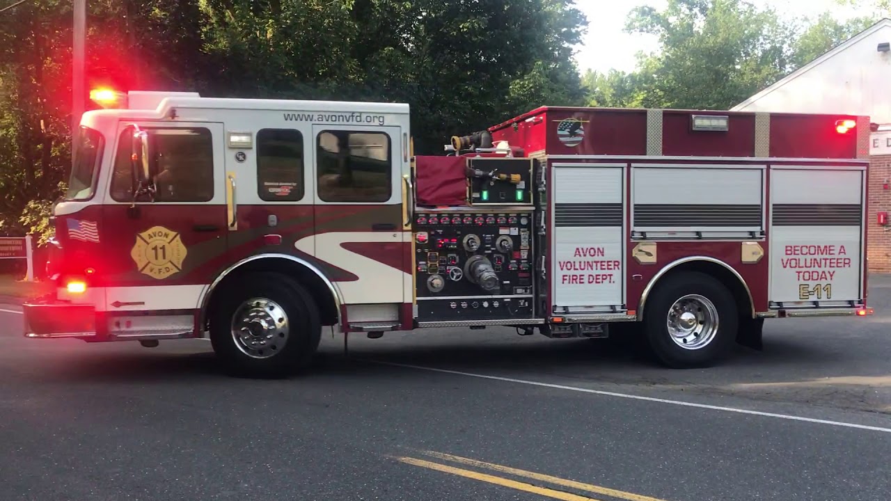 Avon Volunteer Fire Department Engine 11 Responding!!!!! - YouTube