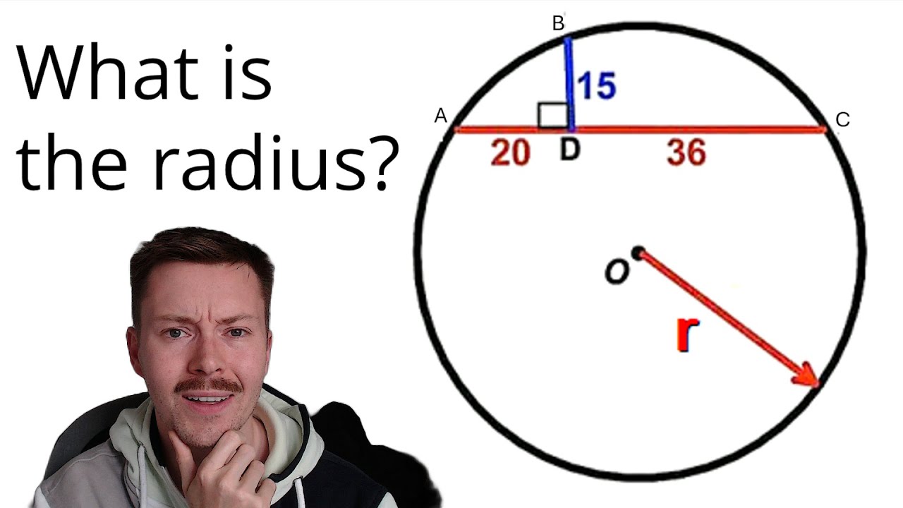 What is the radius? | #maths | #geometry | #problemsolving | # ...